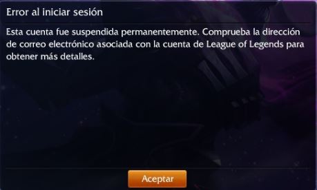 Mi cuenta está suspendida – Soporte de League of Legends